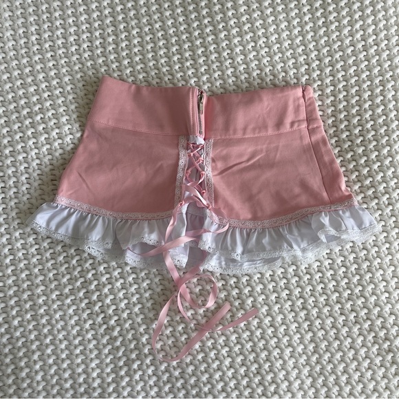 Dolls Kill | Skirts | Dolls Kill Pinn Laceup Micro Mini Skirt | Poshmark